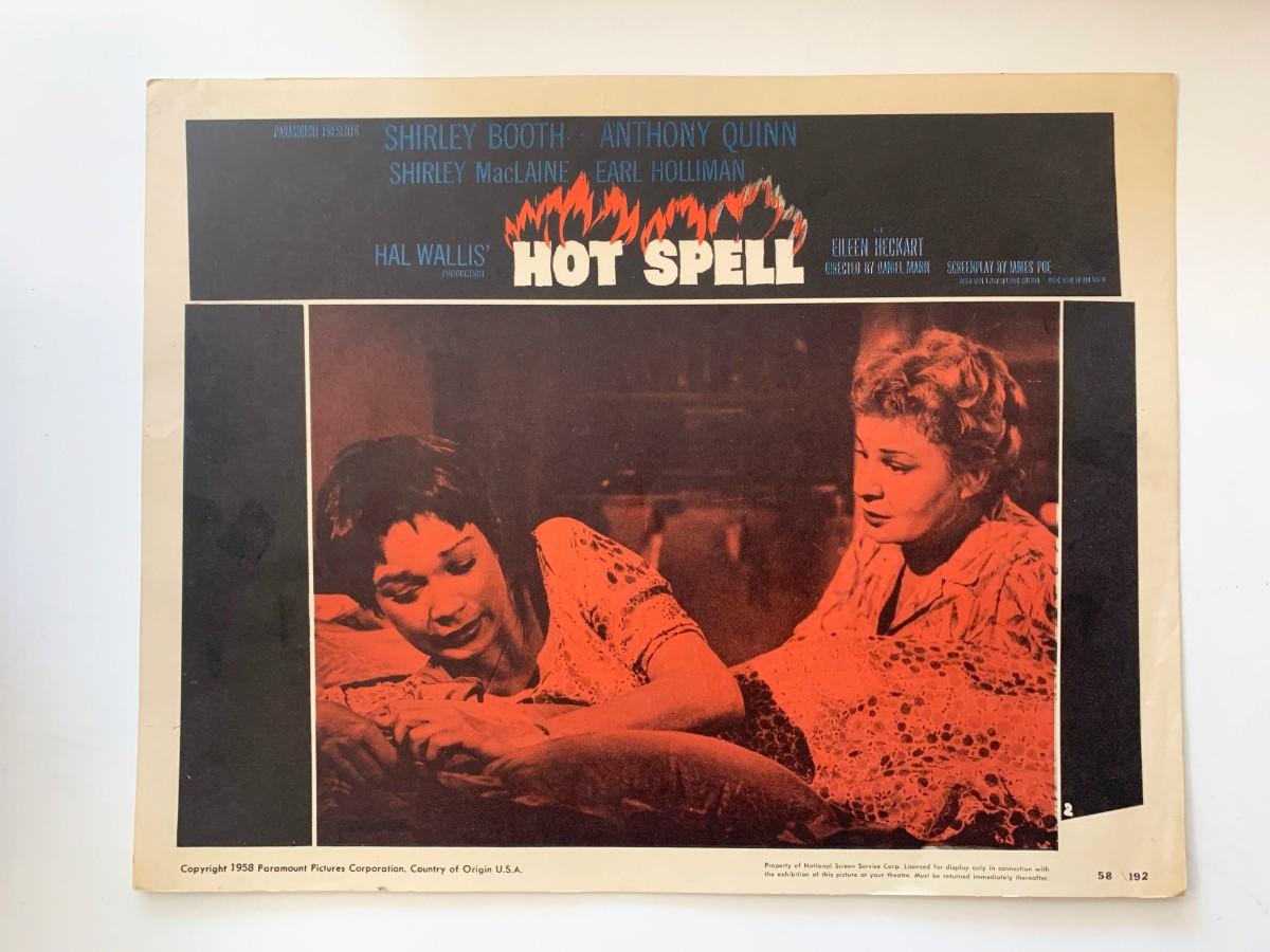 Hot Spell original 1958 vintage lobby card | EstateSales.org