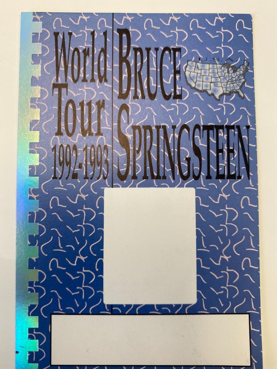 Bruce Springsteen backstage pass | EstateSales.org