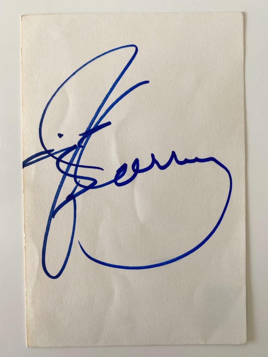 Jim Carrey Signature Cut | EstateSales.org