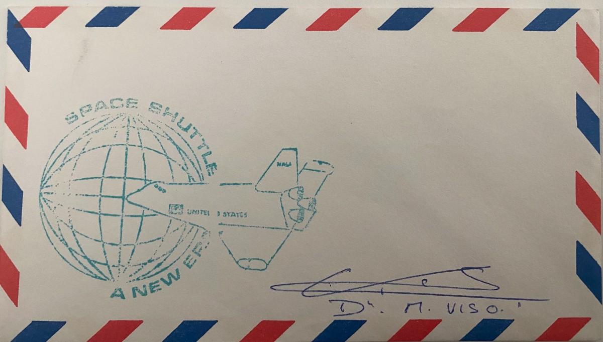 NASA Pilot D.M. Viso signed envelope | EstateSales.org