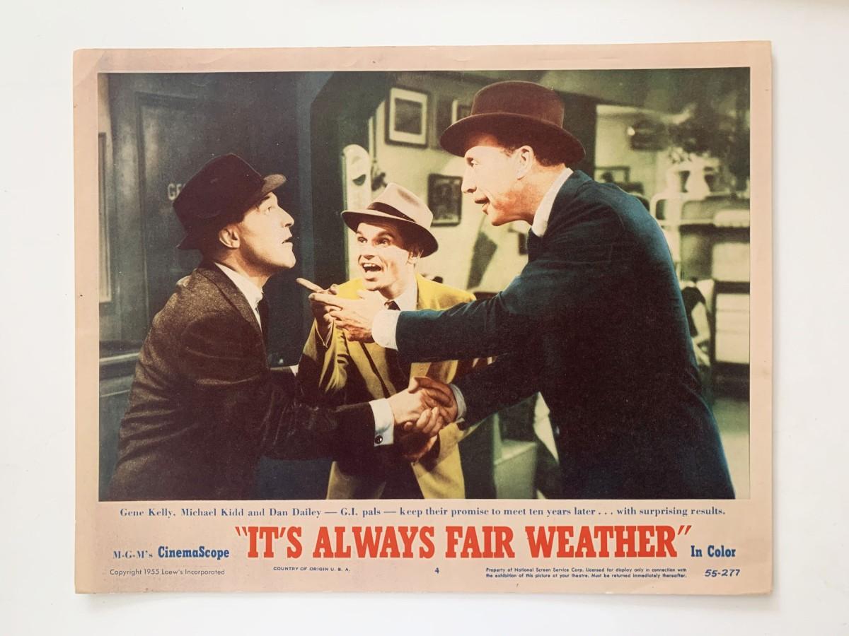 It's Always Fair Weather original 1955 vintage lobby card | EstateSales.org