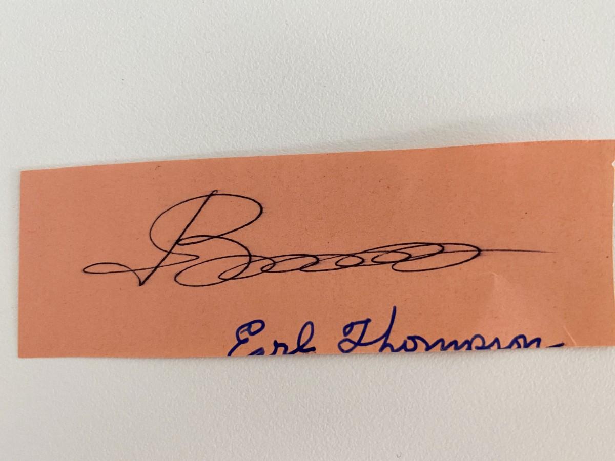Joe Bonanno Original Signature | EstateSales.org