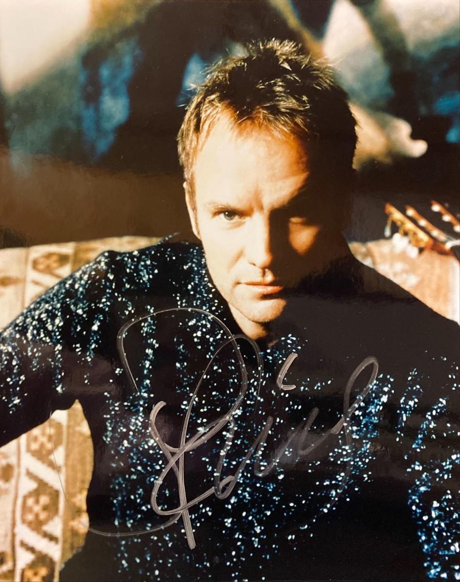 Sting signed photo | EstateSales.org