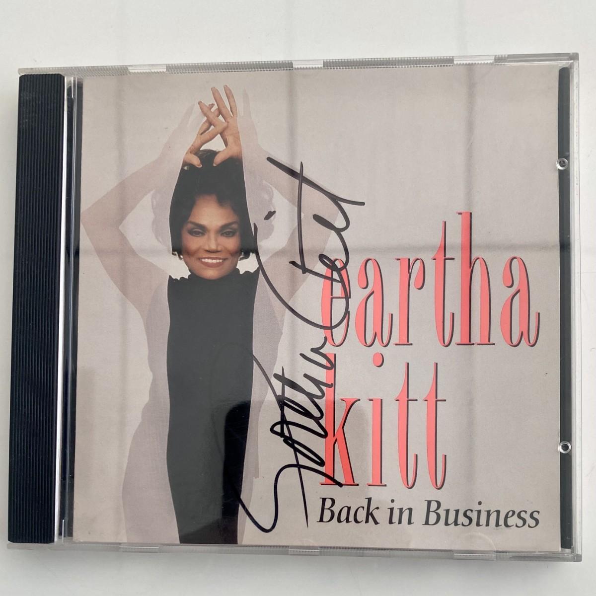 Eartha Kitt signed album | EstateSales.org