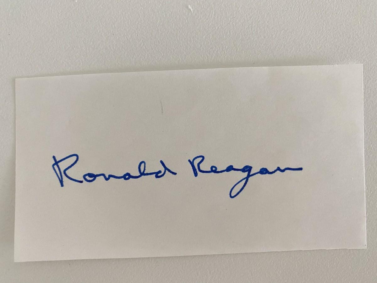 Ronald Reagan Original Signature | EstateSales.org