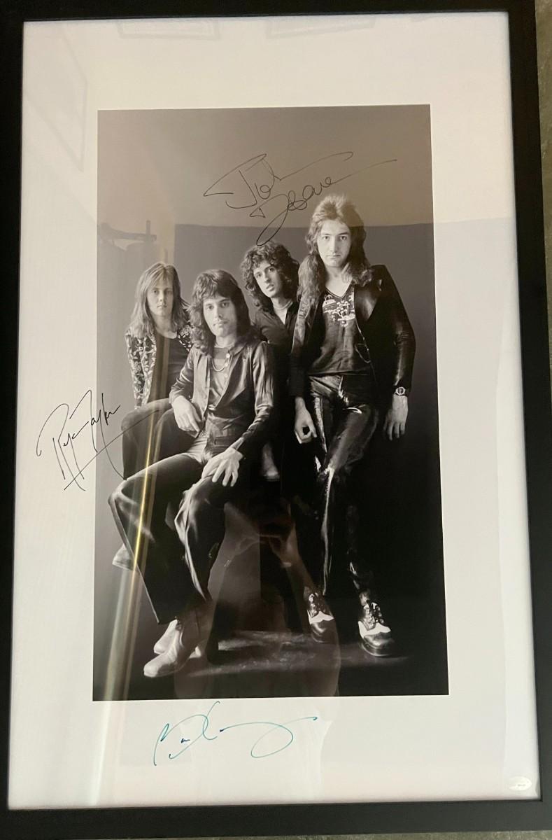 Queen band signed poster | EstateSales.org