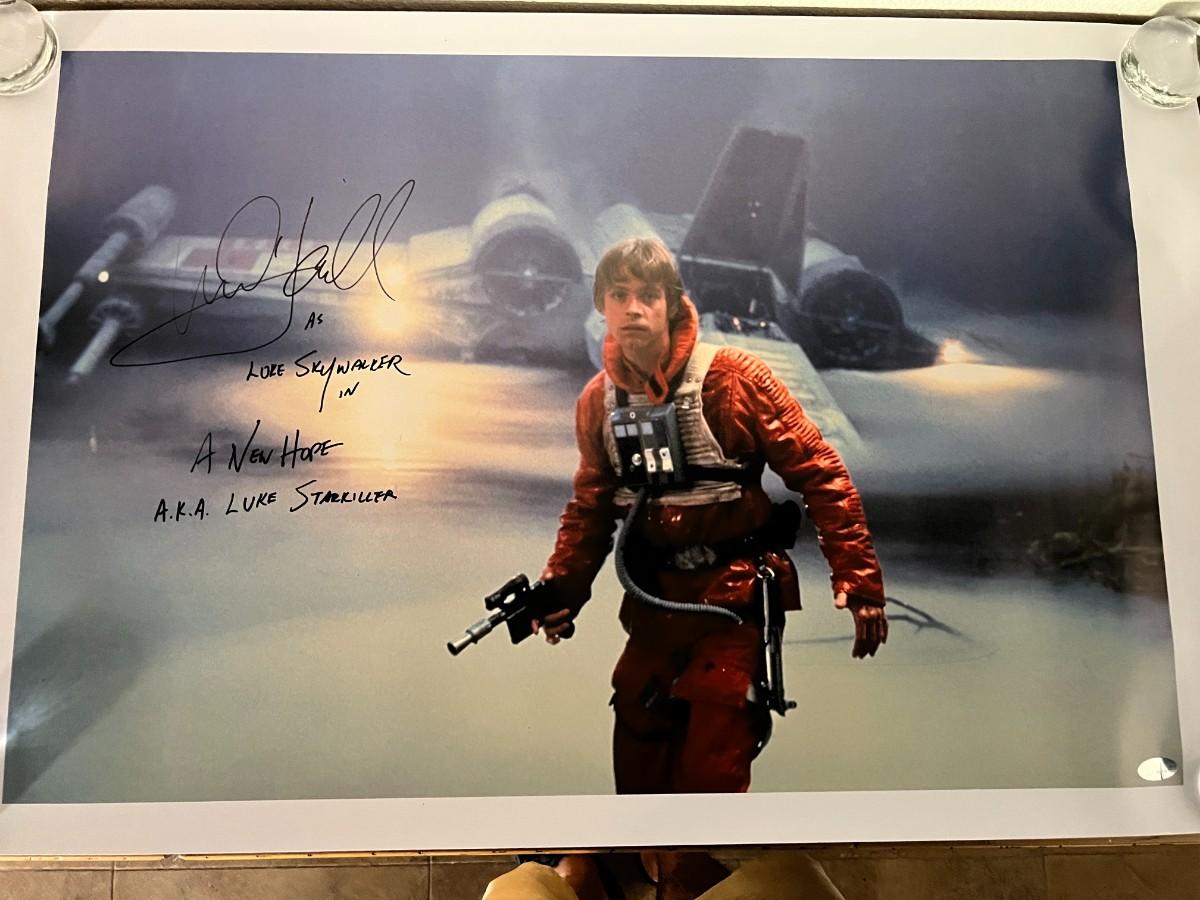 Star Wars Mark Hamill signed photo. | EstateSales.org