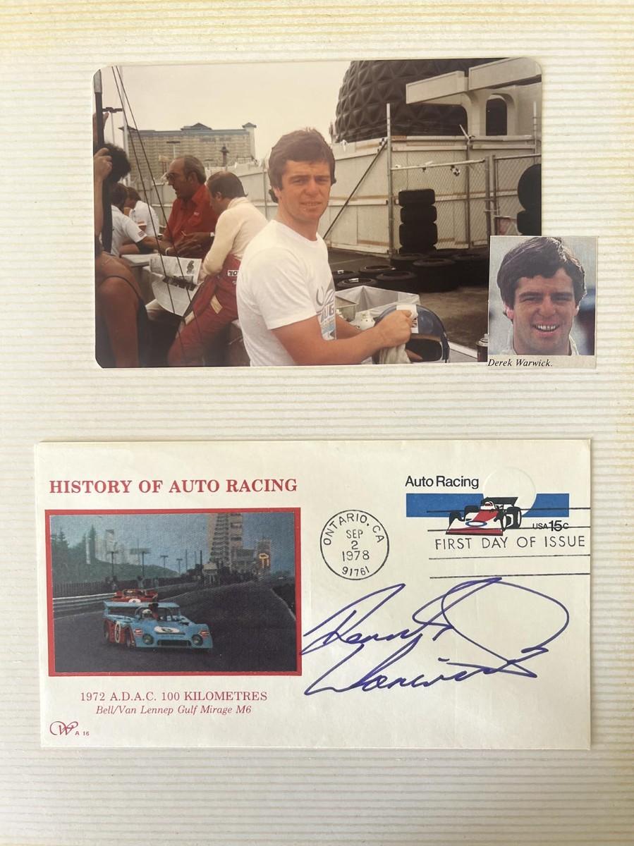 Derek Warwick signed commemorative cover | EstateSales.org