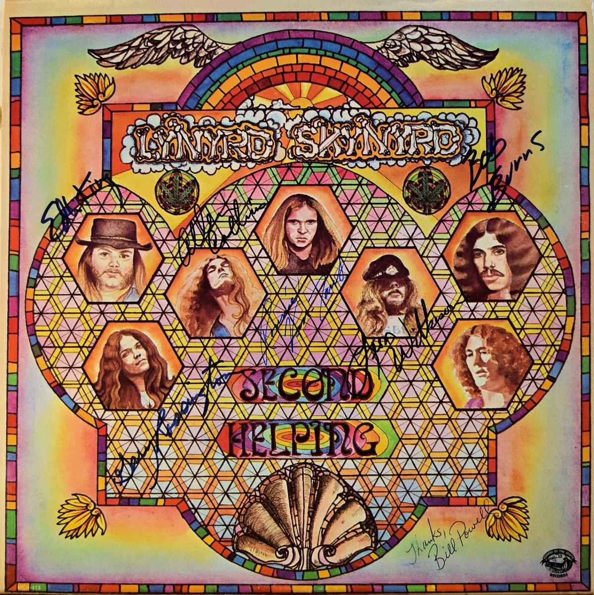 Lynyrd Skynyrd signed Second Helping album | EstateSales.org