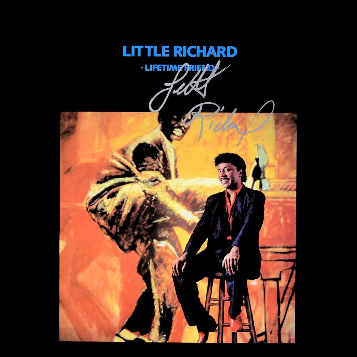 Little Richard signed Lifetime Friend album | EstateSales.org