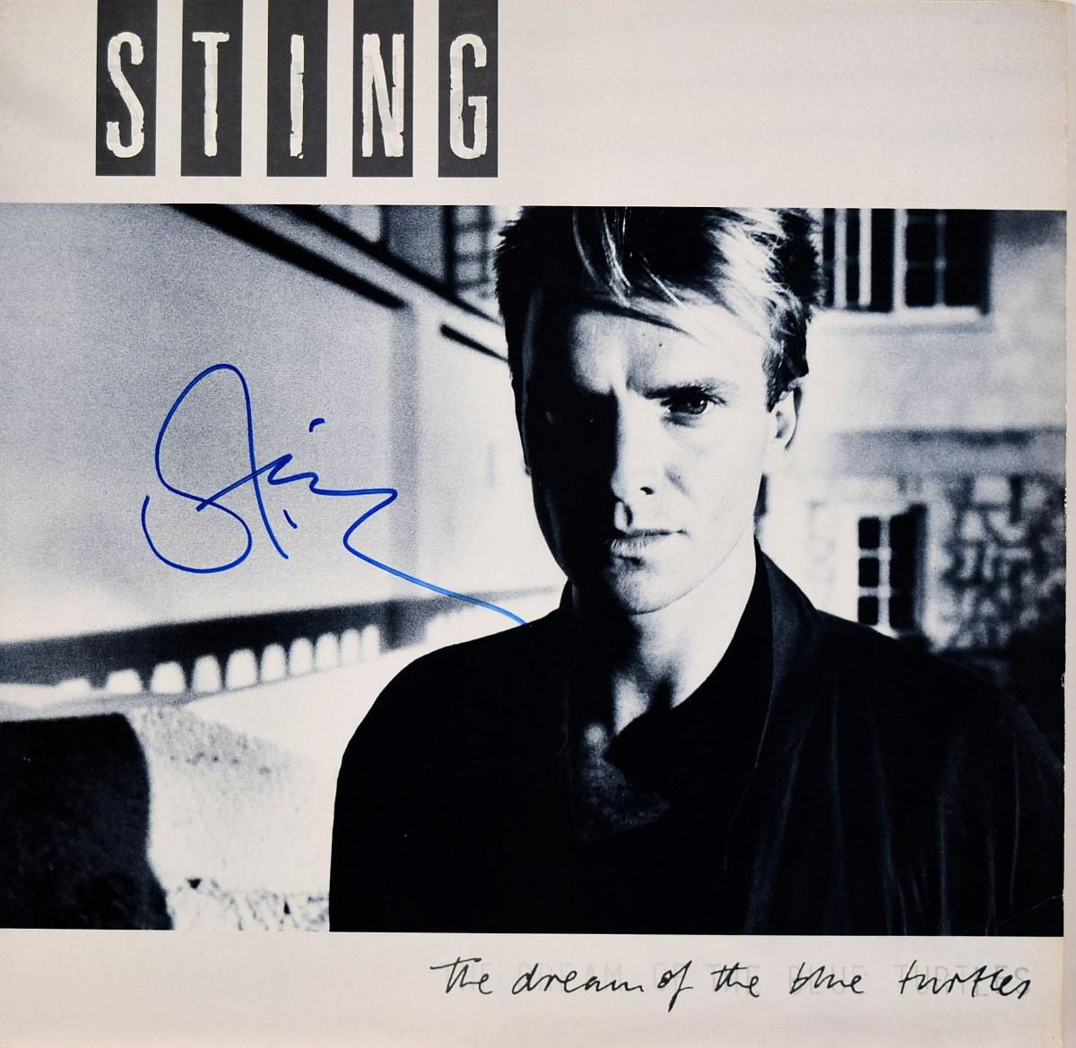 Sting The Dream Of The Blue Turtles signed album | EstateSales.org
