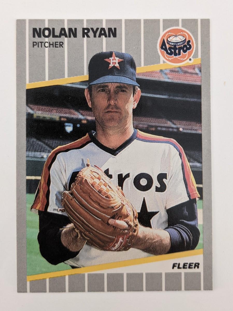 Nolan Ryan Baseball Trading Card - Fleer #368 1989 | EstateSales.org
