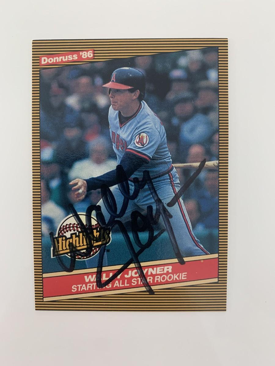 Wally Joyner signed baseball card | EstateSales.org