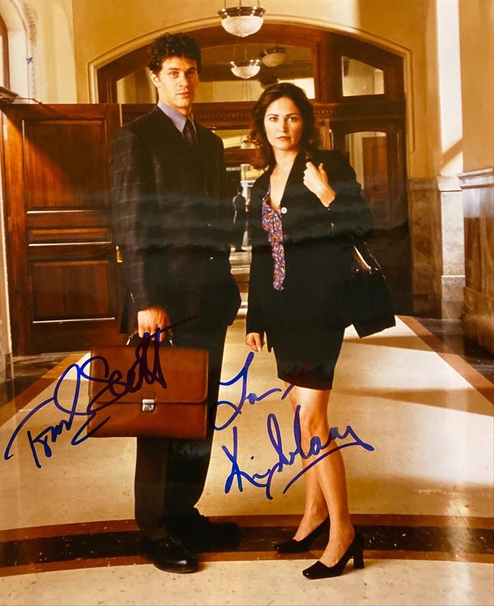 Philly Kim Delaney and Thomas Scott signed photo | EstateSales.org