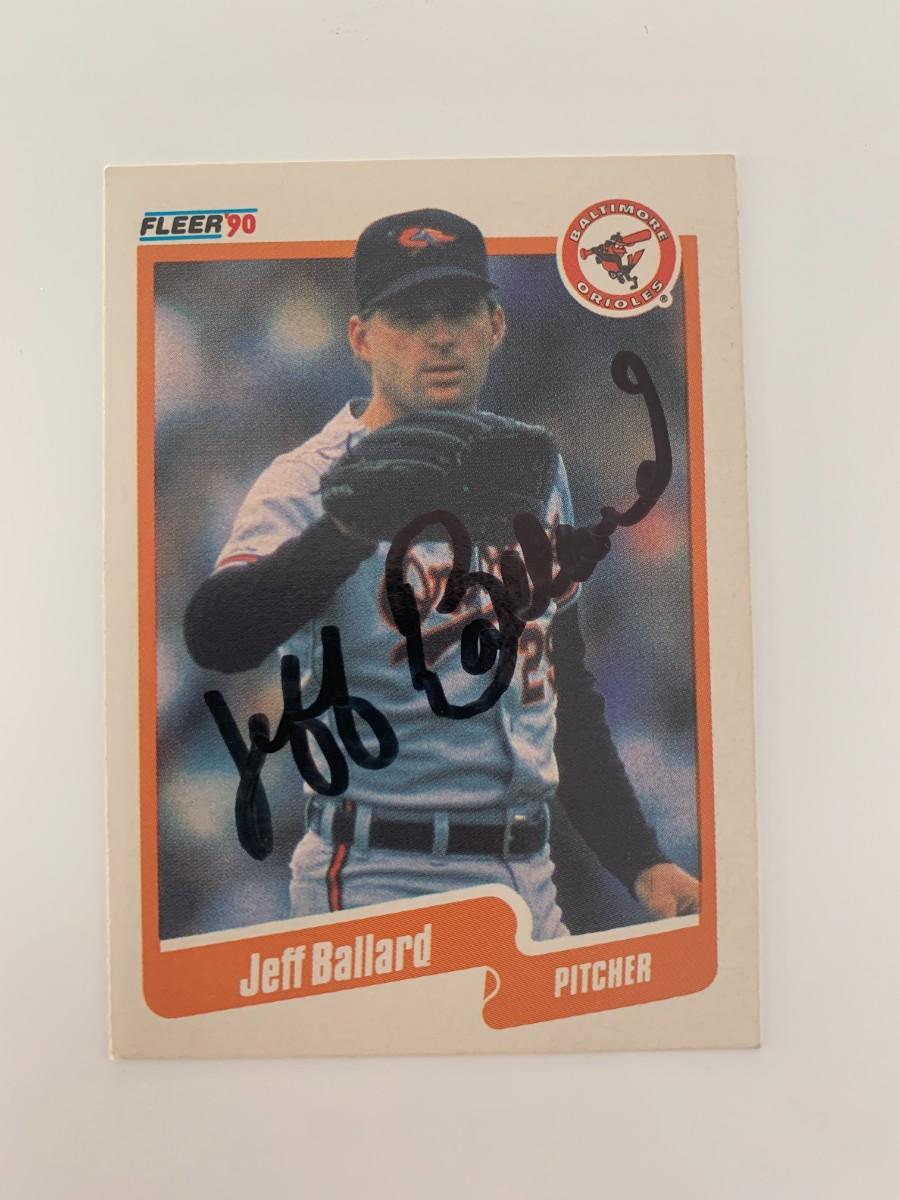 Jeff Ballard signed baseball card | EstateSales.org