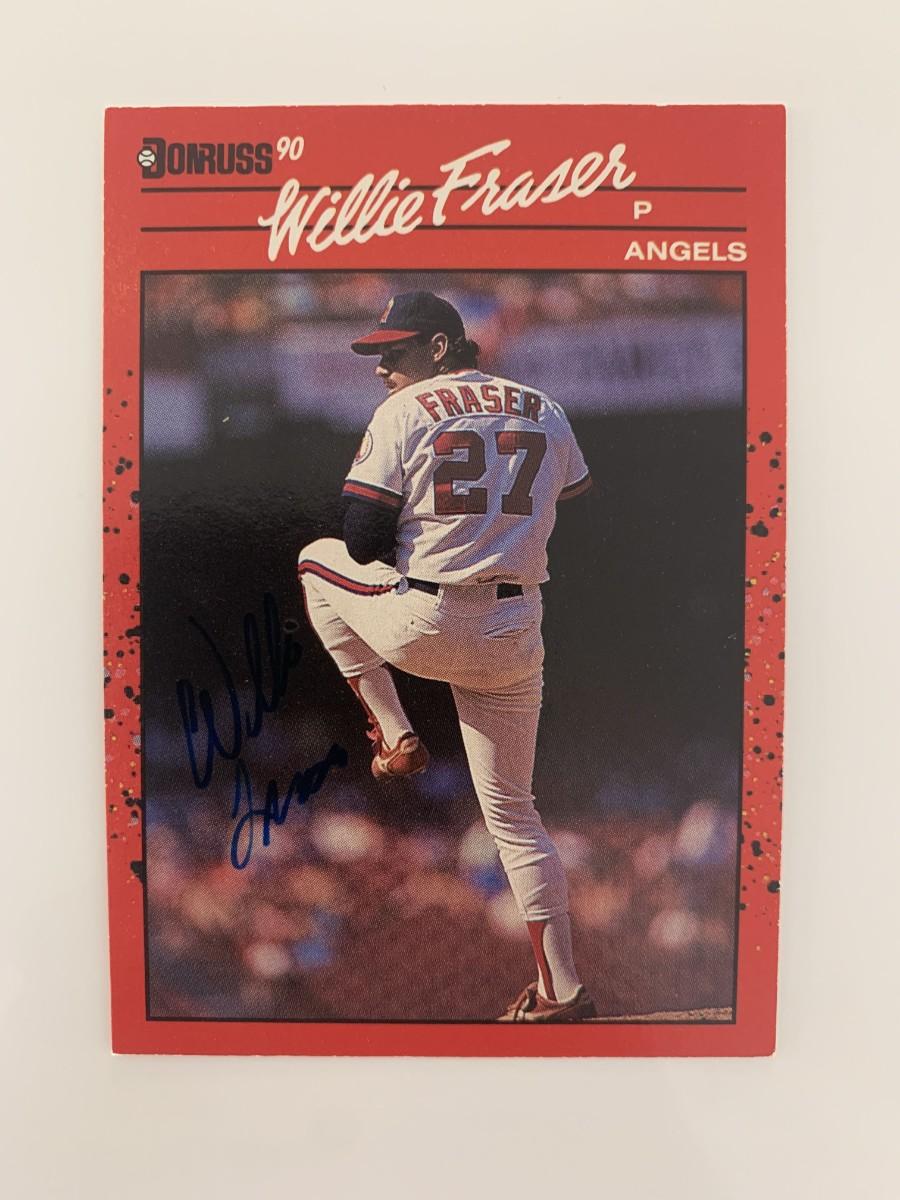 Willie Fraser signed baseball card | EstateSales.org