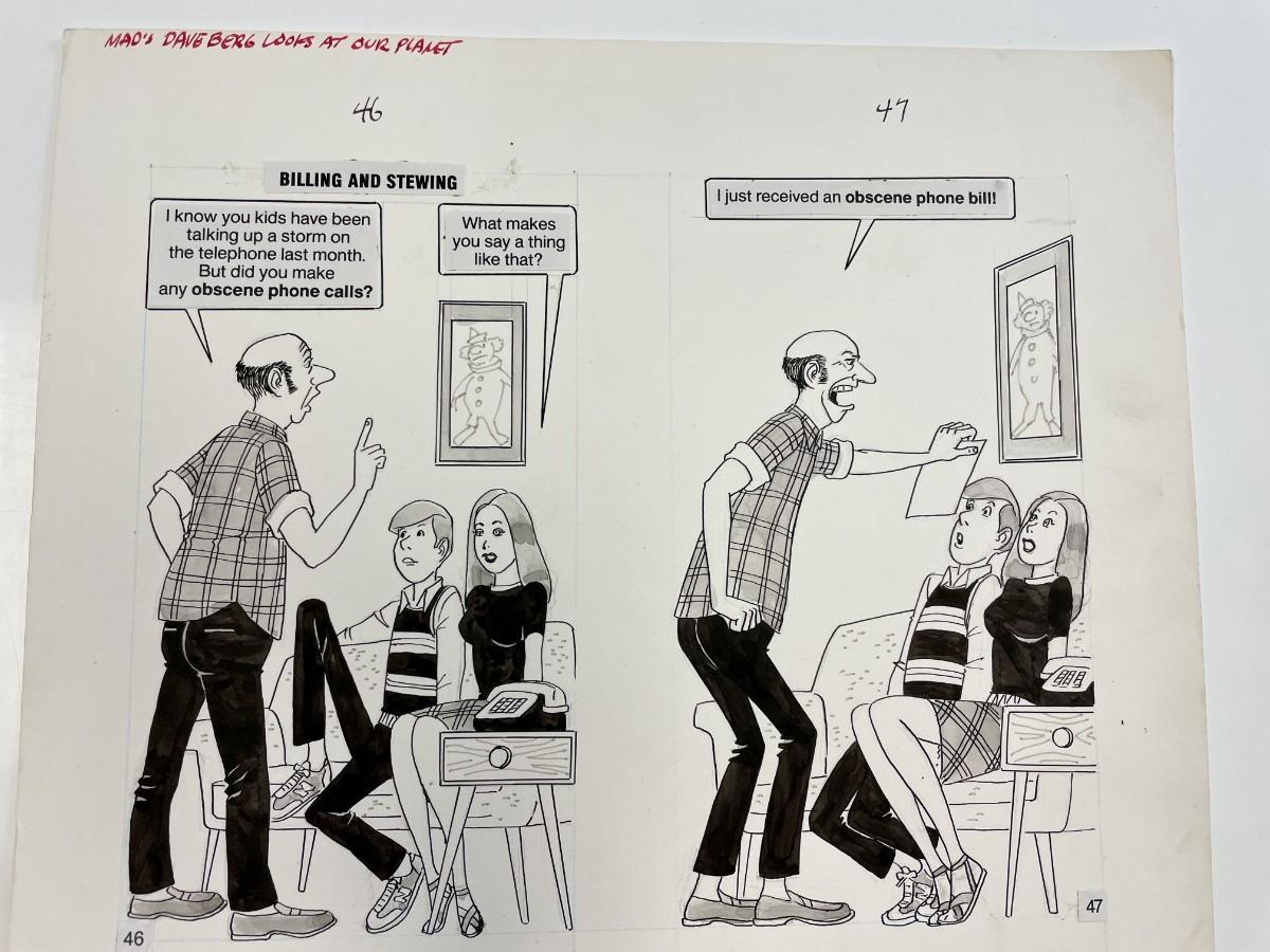 MAD Magazine's Dave Berg Original Cartoon | EstateSales.org