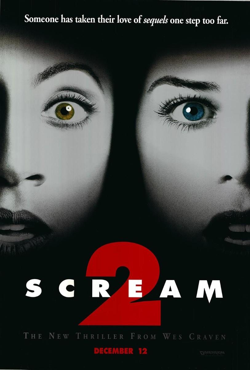 Scream 2 original 1997 vintage advance one sheet movie poster ...