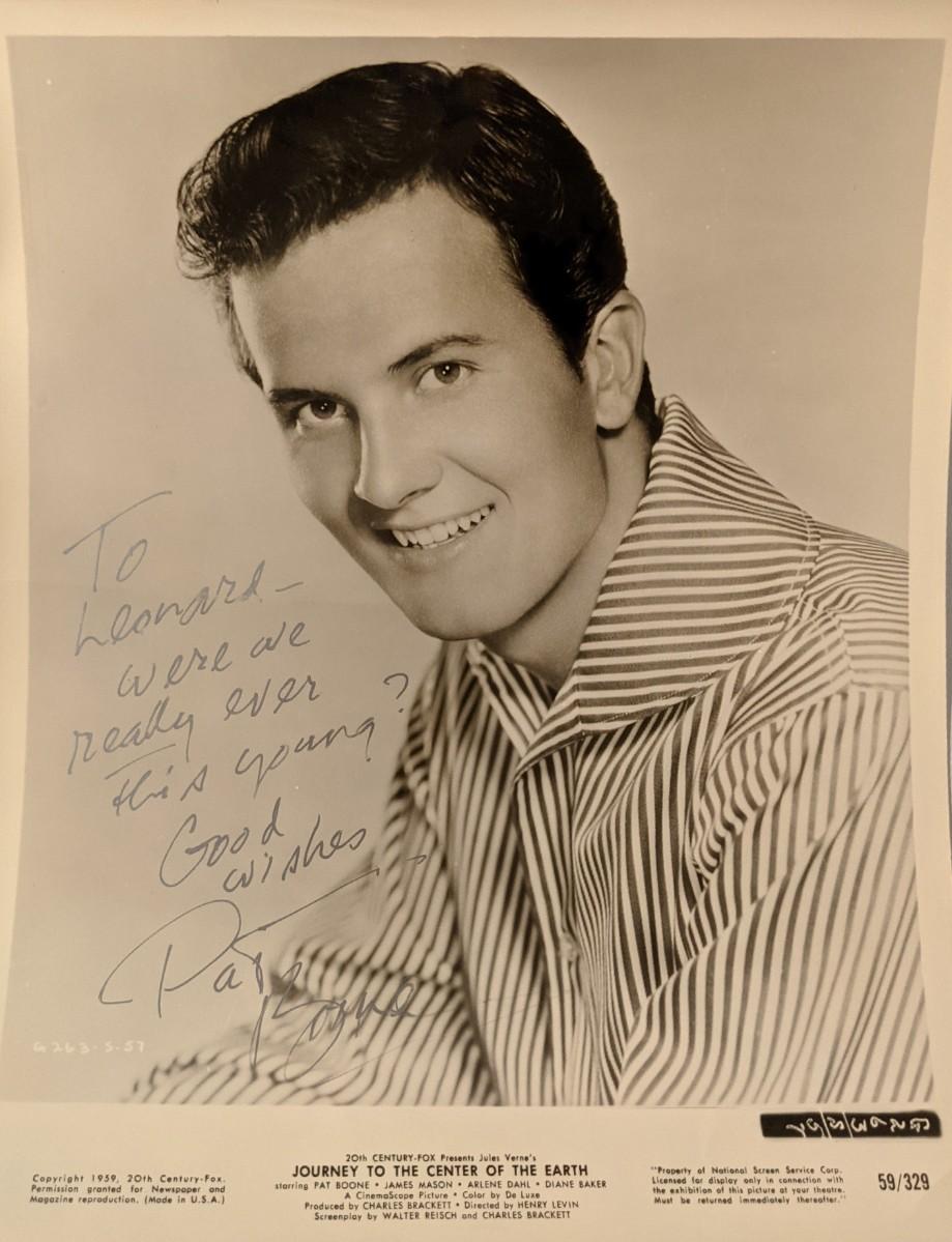 Pat Boone signed Journey to the Center of the Earth photo | EstateSales.org