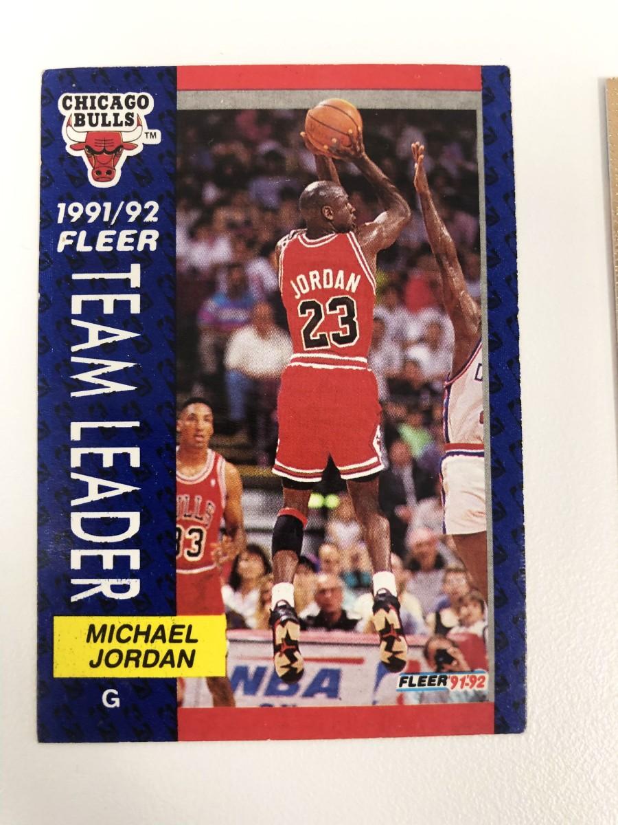 Michael Jordan Chicago Bulls 1991-1992 Fleer Team Leader Basketball ...