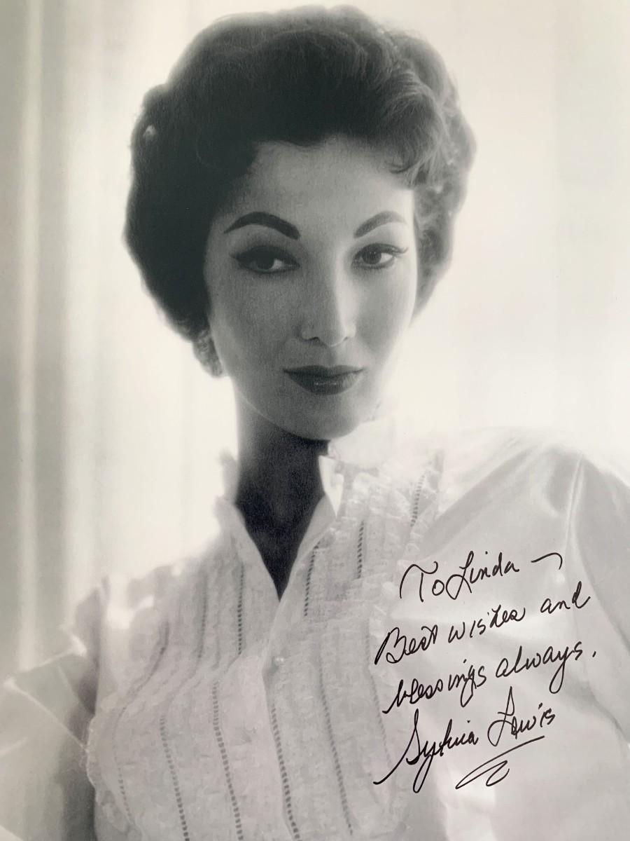 Sylvia Lewis signed photo | EstateSales.org