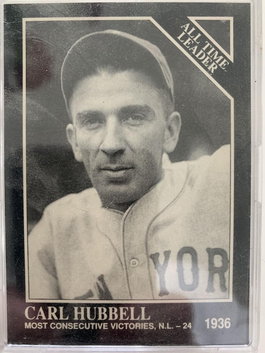 Carl Hubbell unsigned baseball card | EstateSales.org