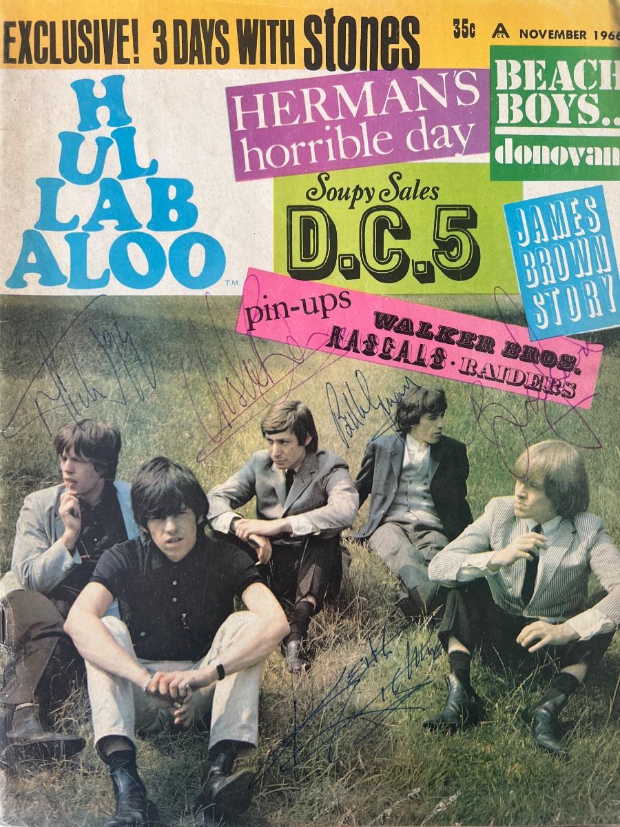 Rolling Stones signed Hullabaloo signed magazine GFA authenticated ...