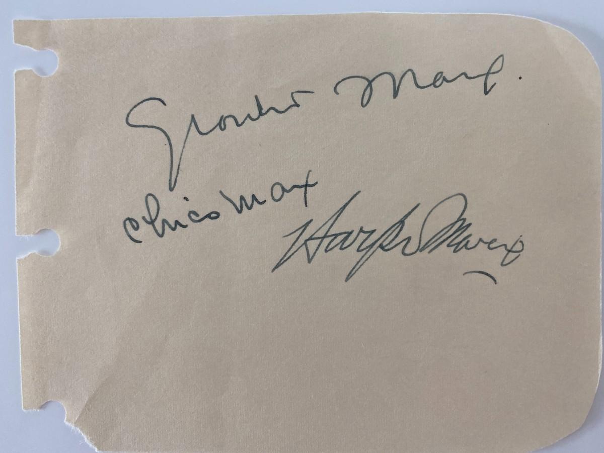 The Marx Brothers signature sheet | EstateSales.org