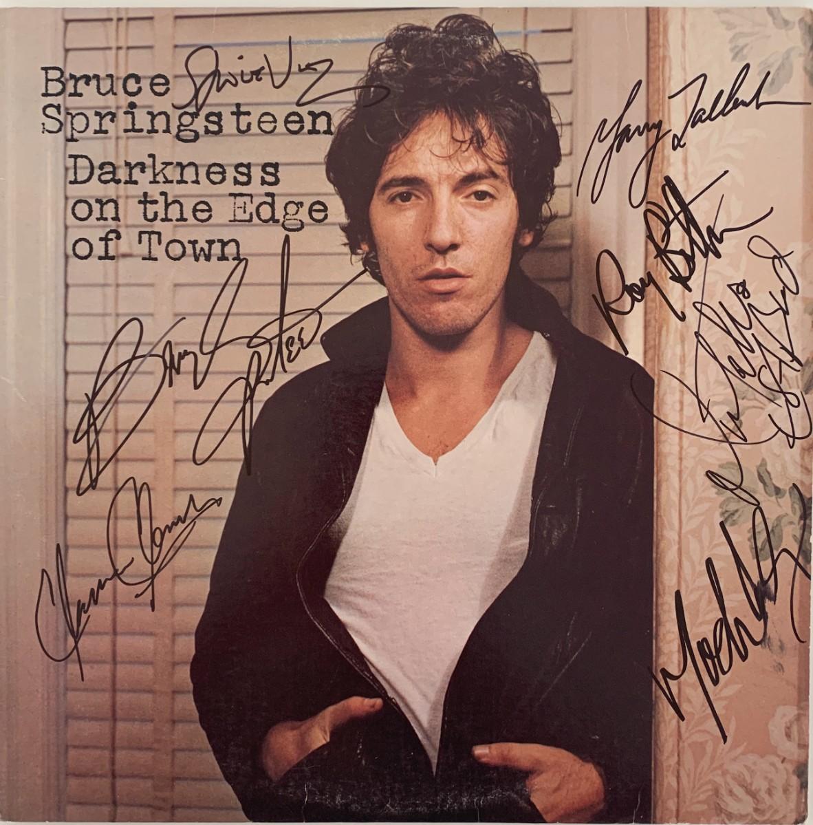 Bruce Springsteen Darkness On The Edge Of Town signed album ...