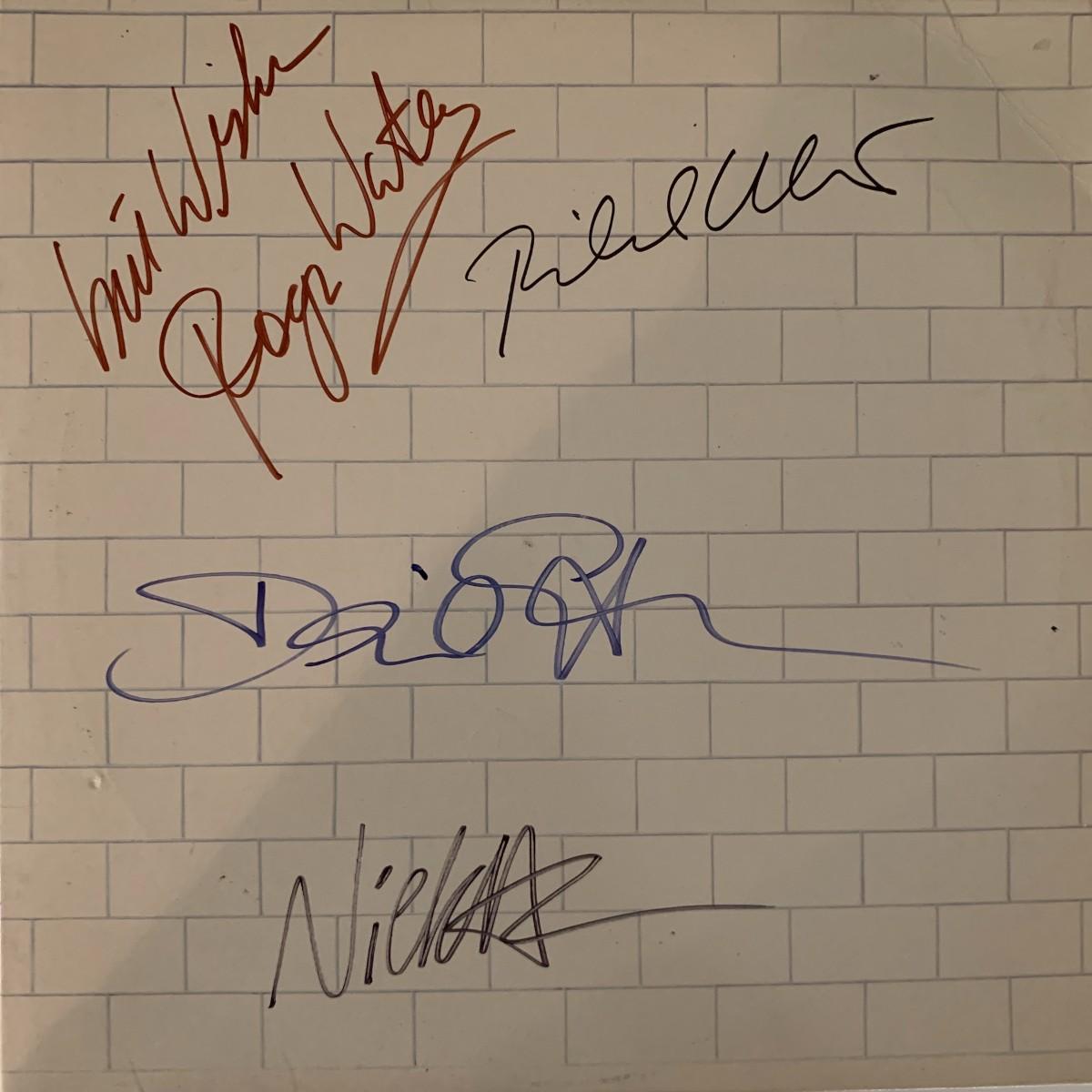 Pink Floyd signed record The Wall | EstateSales.org