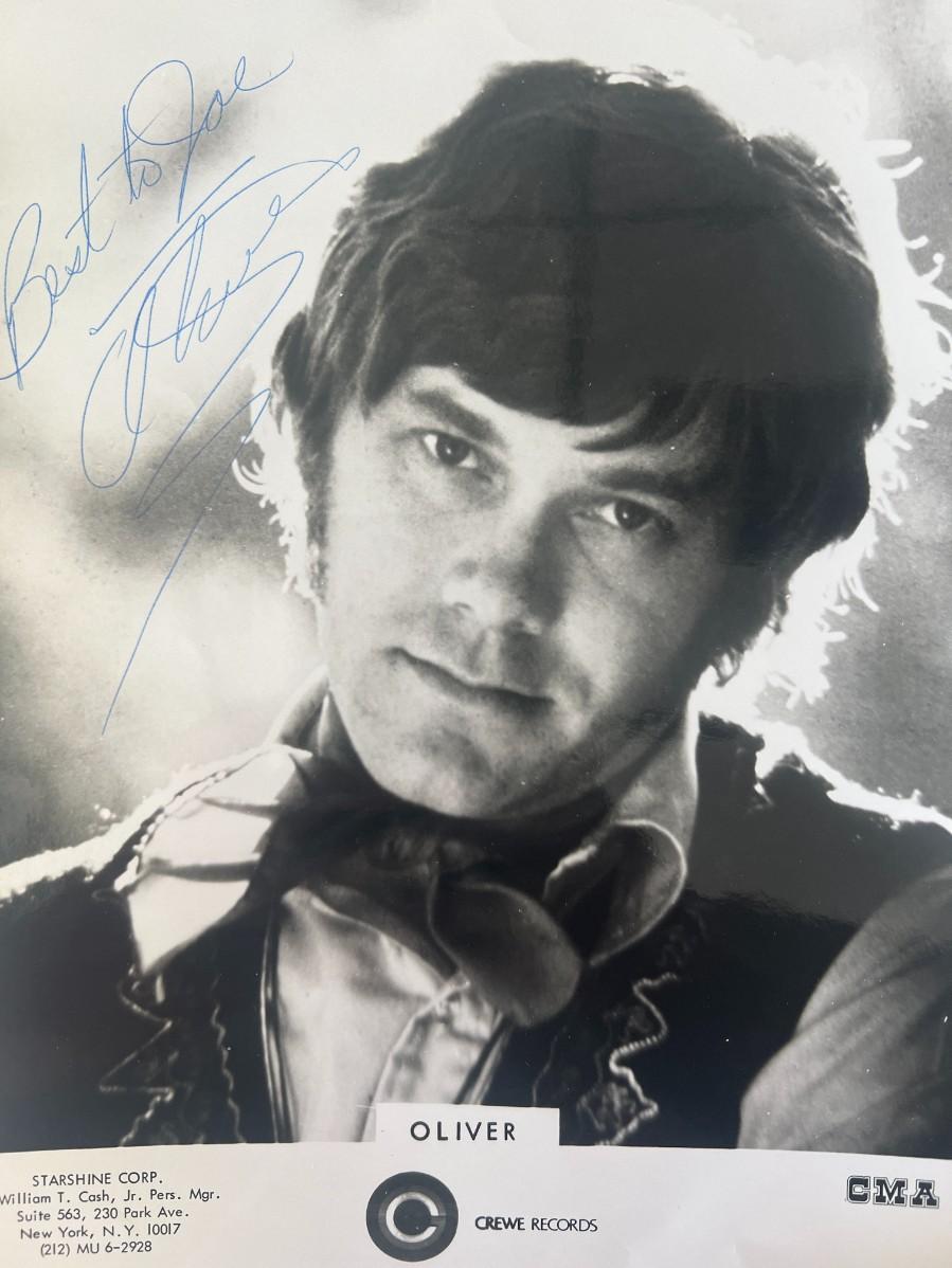 Pop singer Oliver signed photo | EstateSales.org