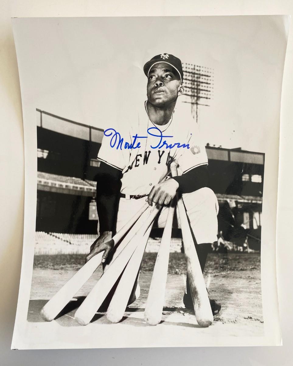 Monte Irvin signed photo | EstateSales.org