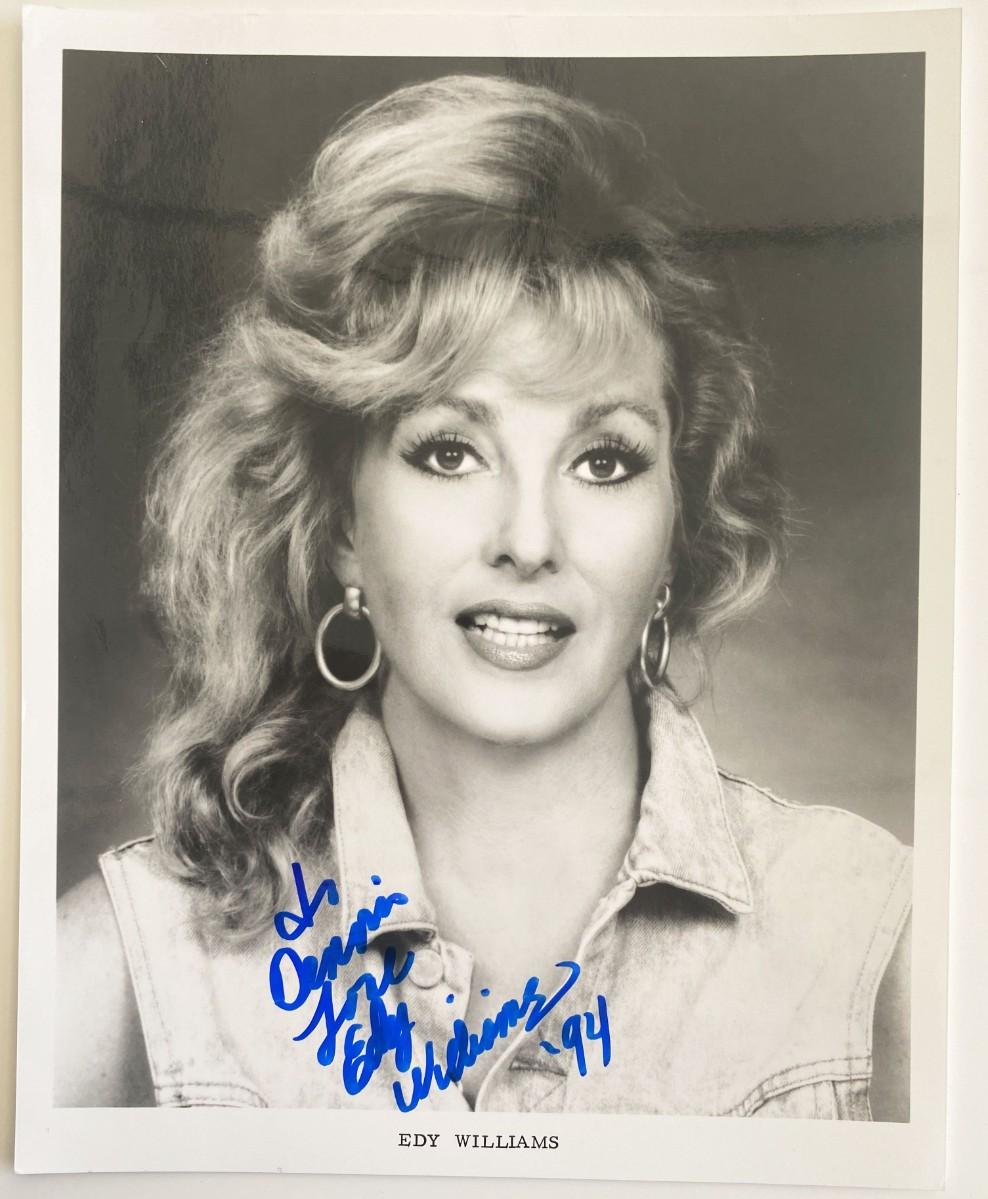 Edy Williams signed photo | EstateSales.org