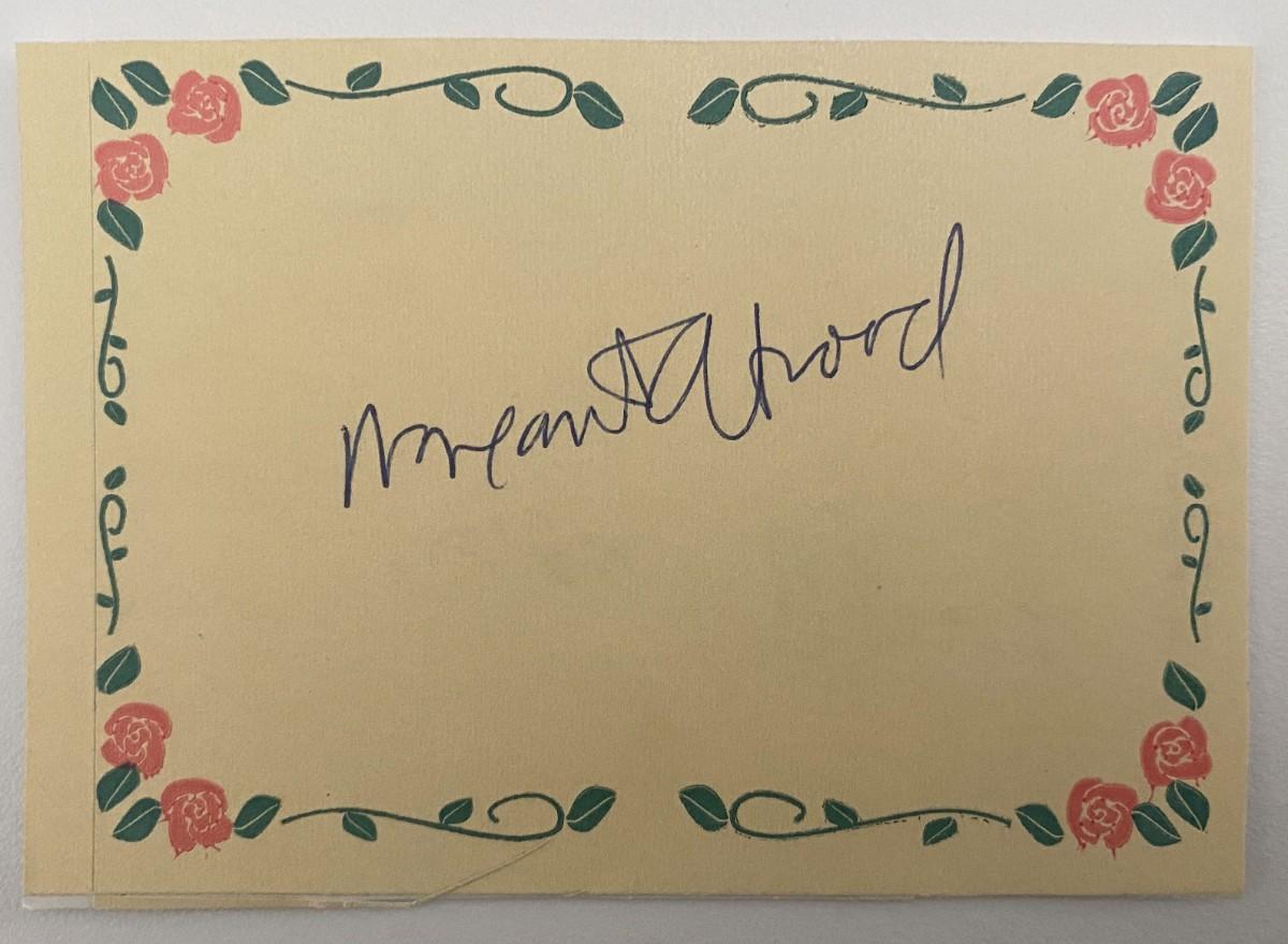 Novelist Richard Ford signature | EstateSales.org