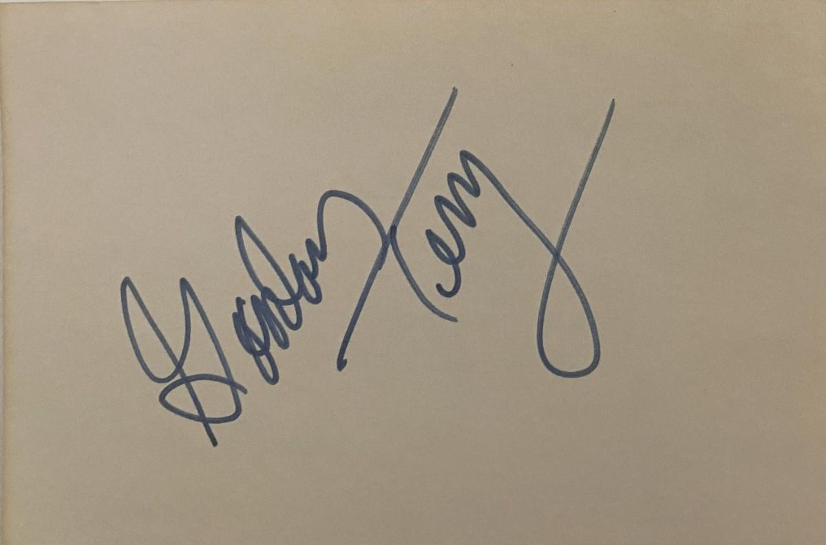 Gordon Terry original signature | EstateSales.org