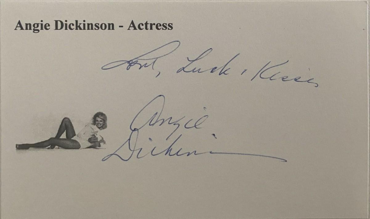 Angie Dickinson original signature | EstateSales.org