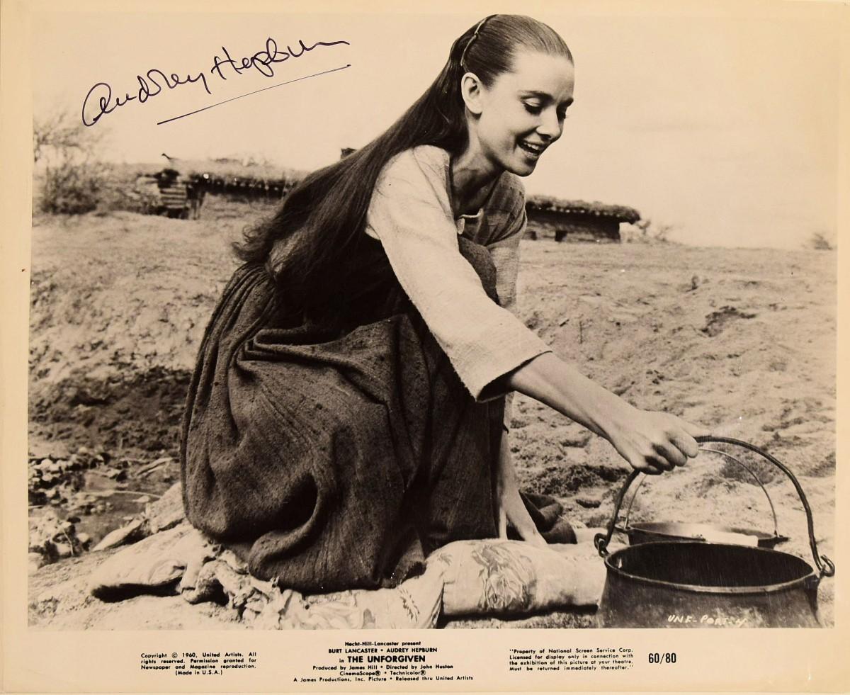 Audrey Hepburn signed movie still photo | EstateSales.org