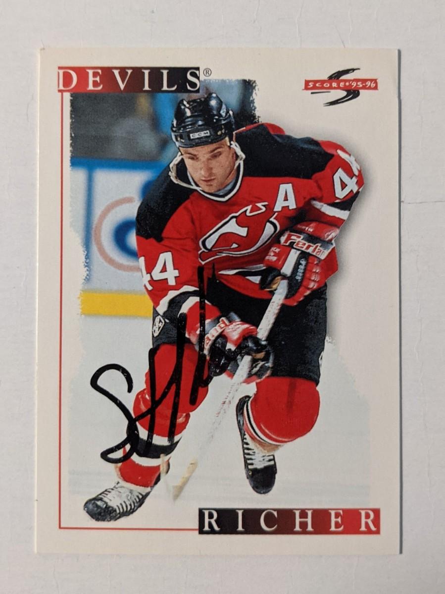 Stephane Richer Signed Hockey Trading Card | EstateSales.org