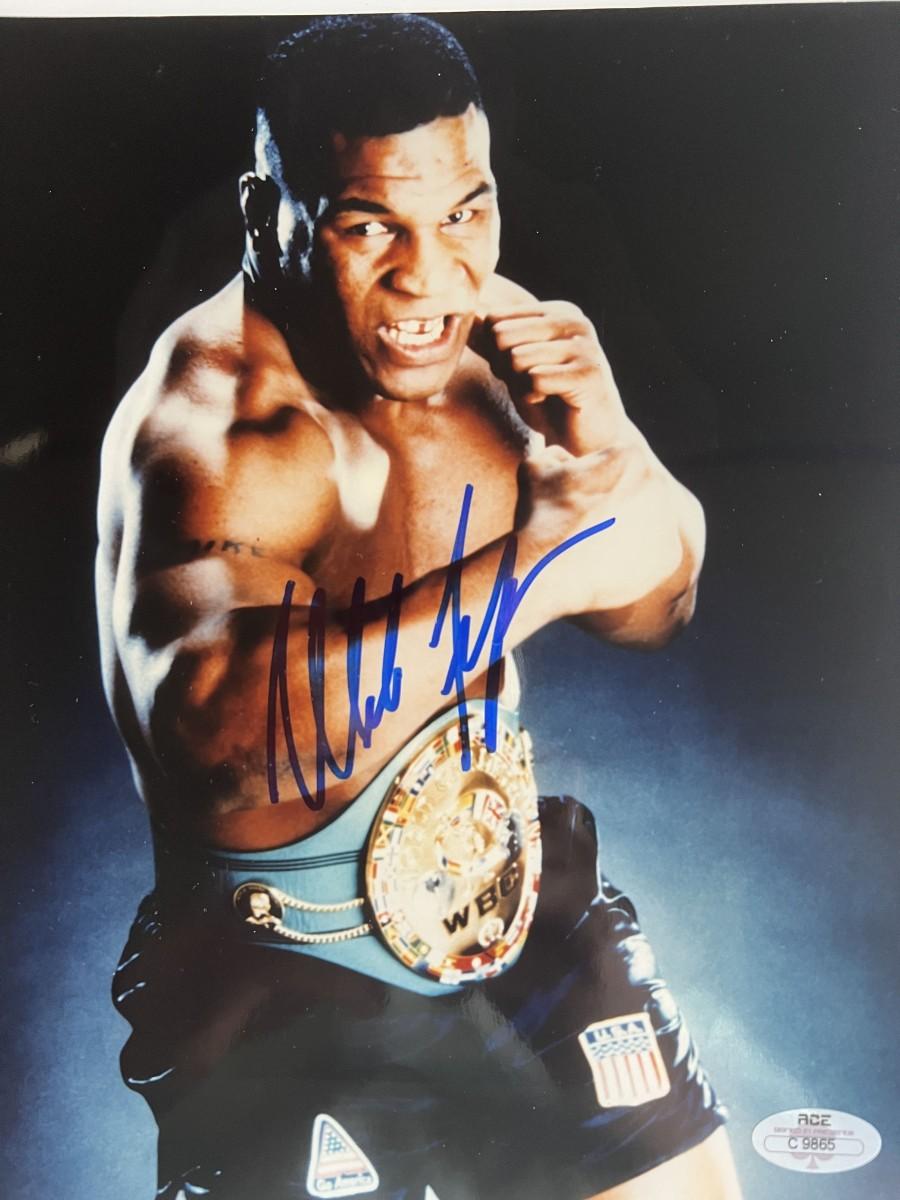 Mike Tyson signed photo. ACE authenticated | EstateSales.org