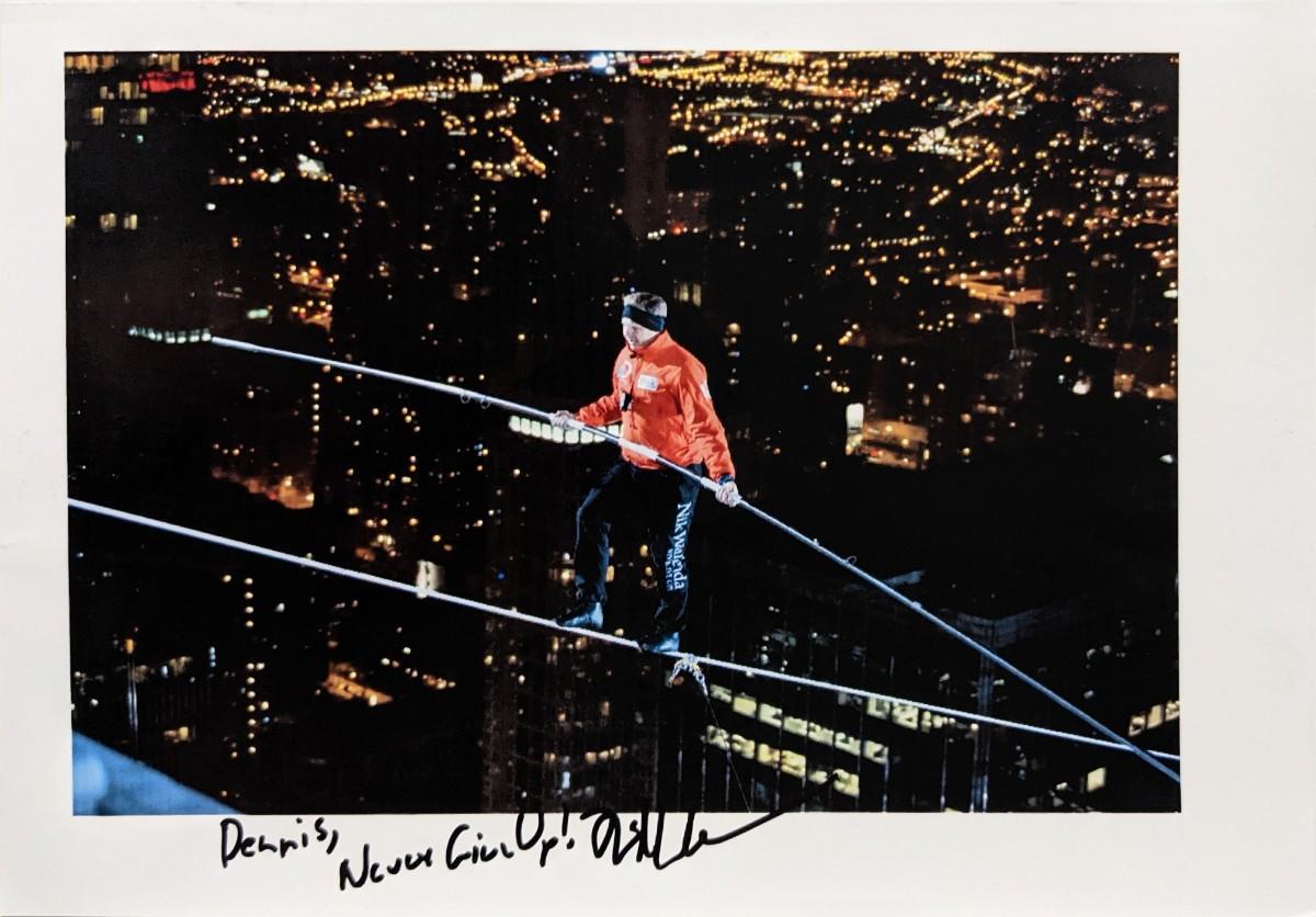 Tightrope walker Nik Wallenda signed photo | EstateSales.org