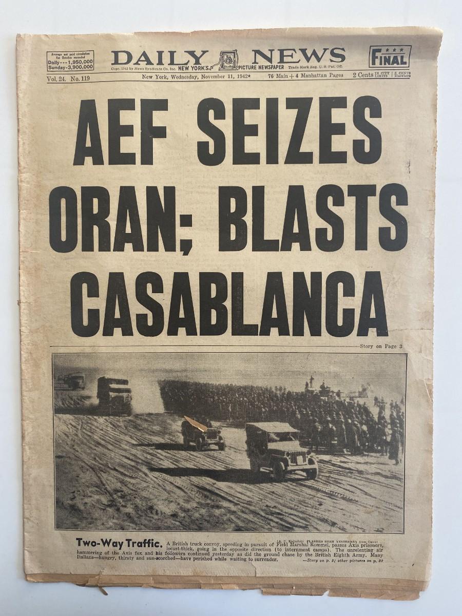 New York Daily News Original 1942 Newspaper | EstateSales.org