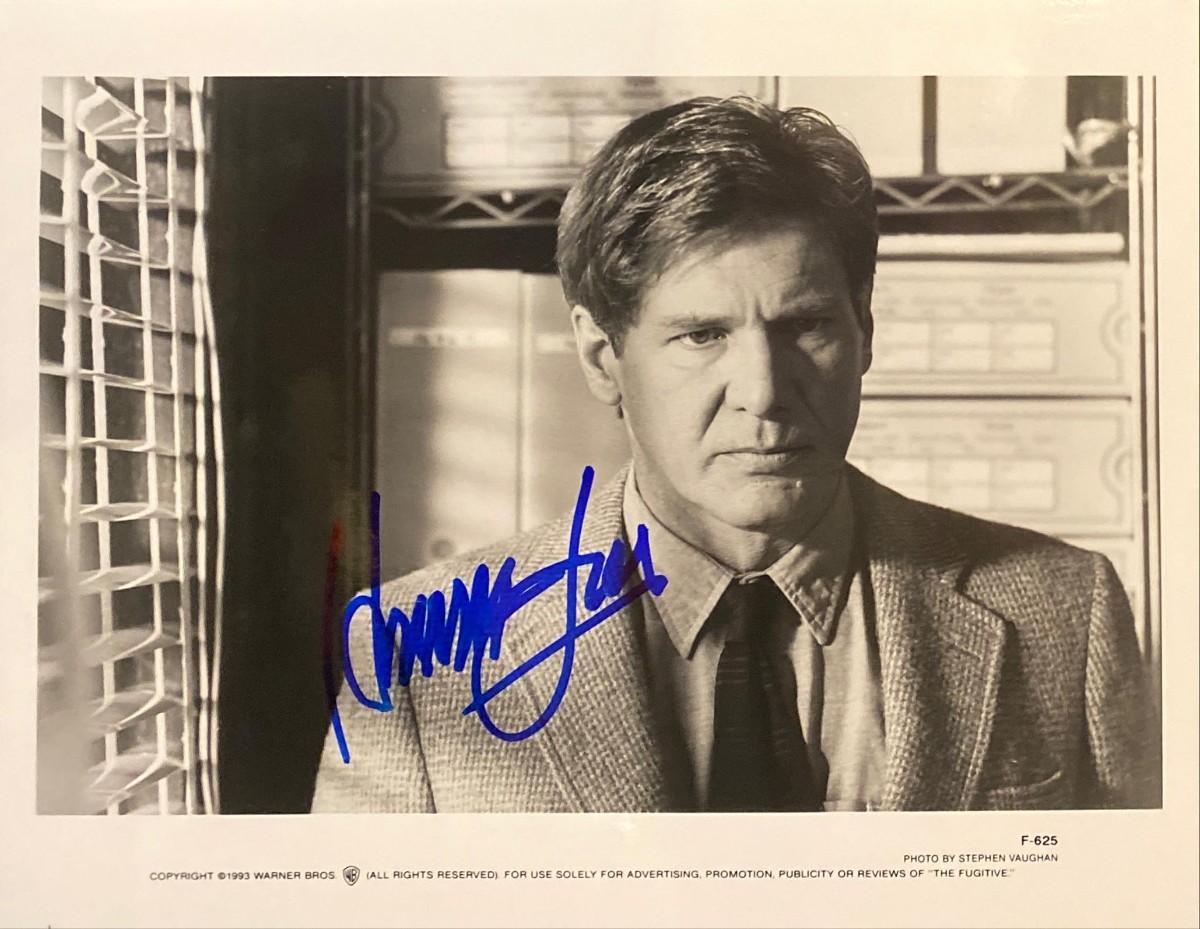 The Fugitive Harrison Ford Signed Movie Photo | EstateSales.org