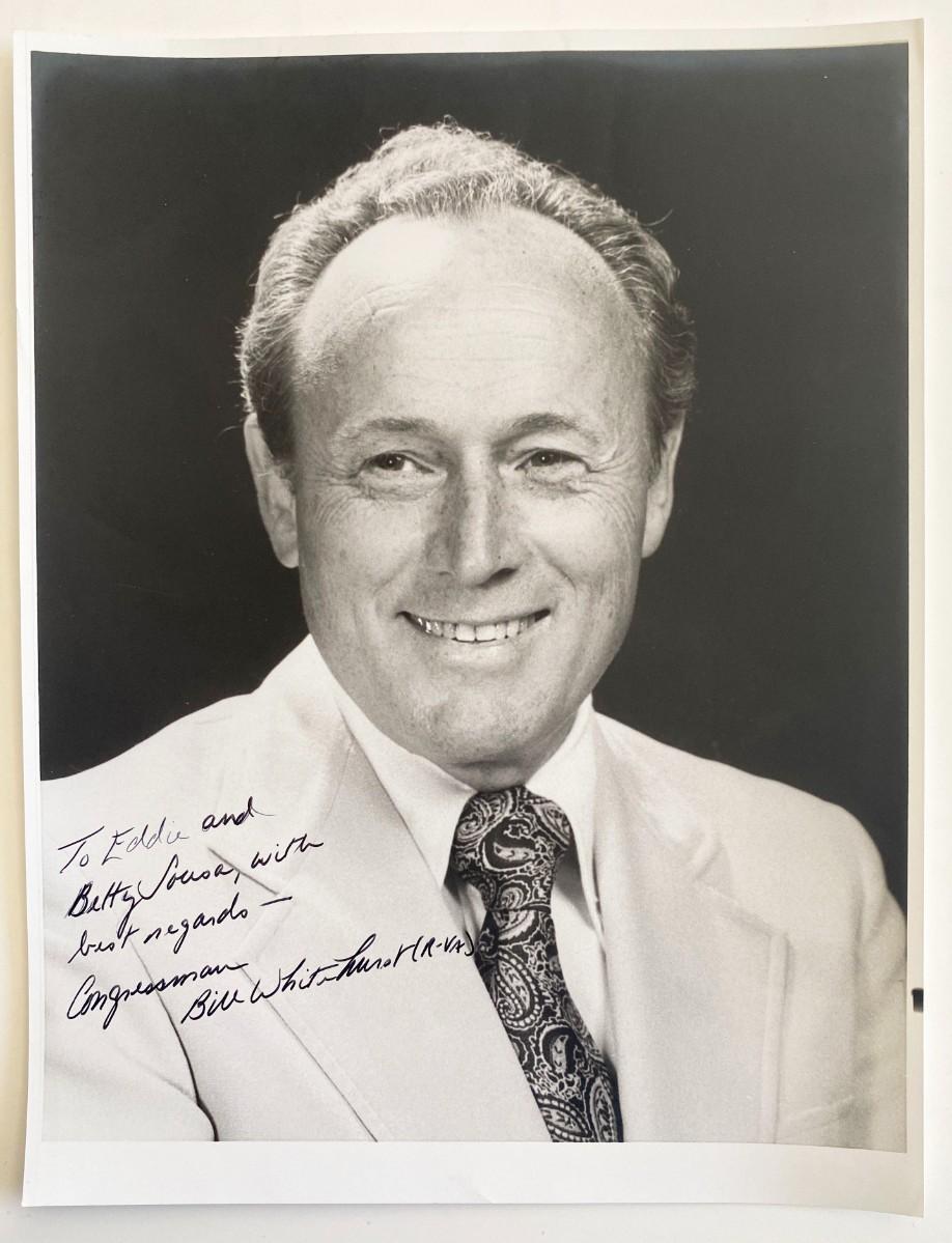 Congressman G. William Whitehurst signed photo | EstateSales.org