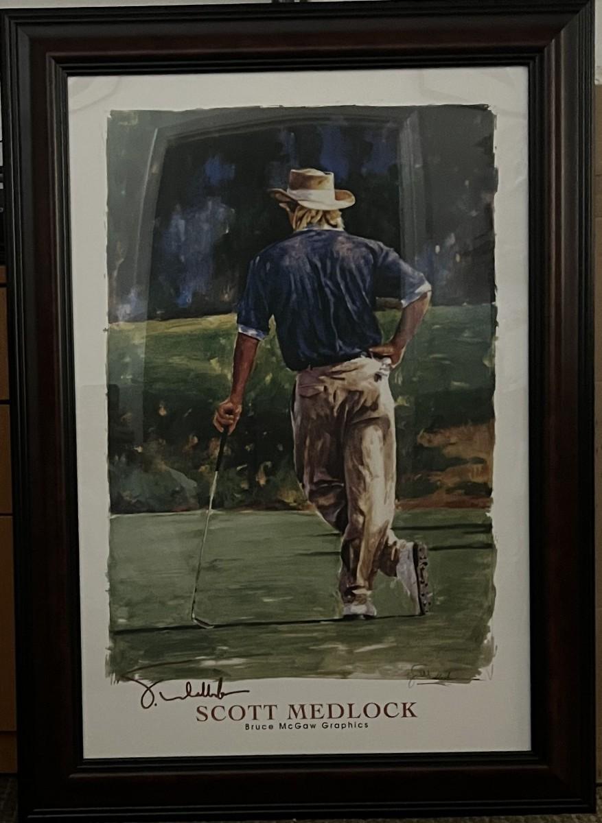 Scott Medlock signed Bruce McGaw graphics print | EstateSales.org