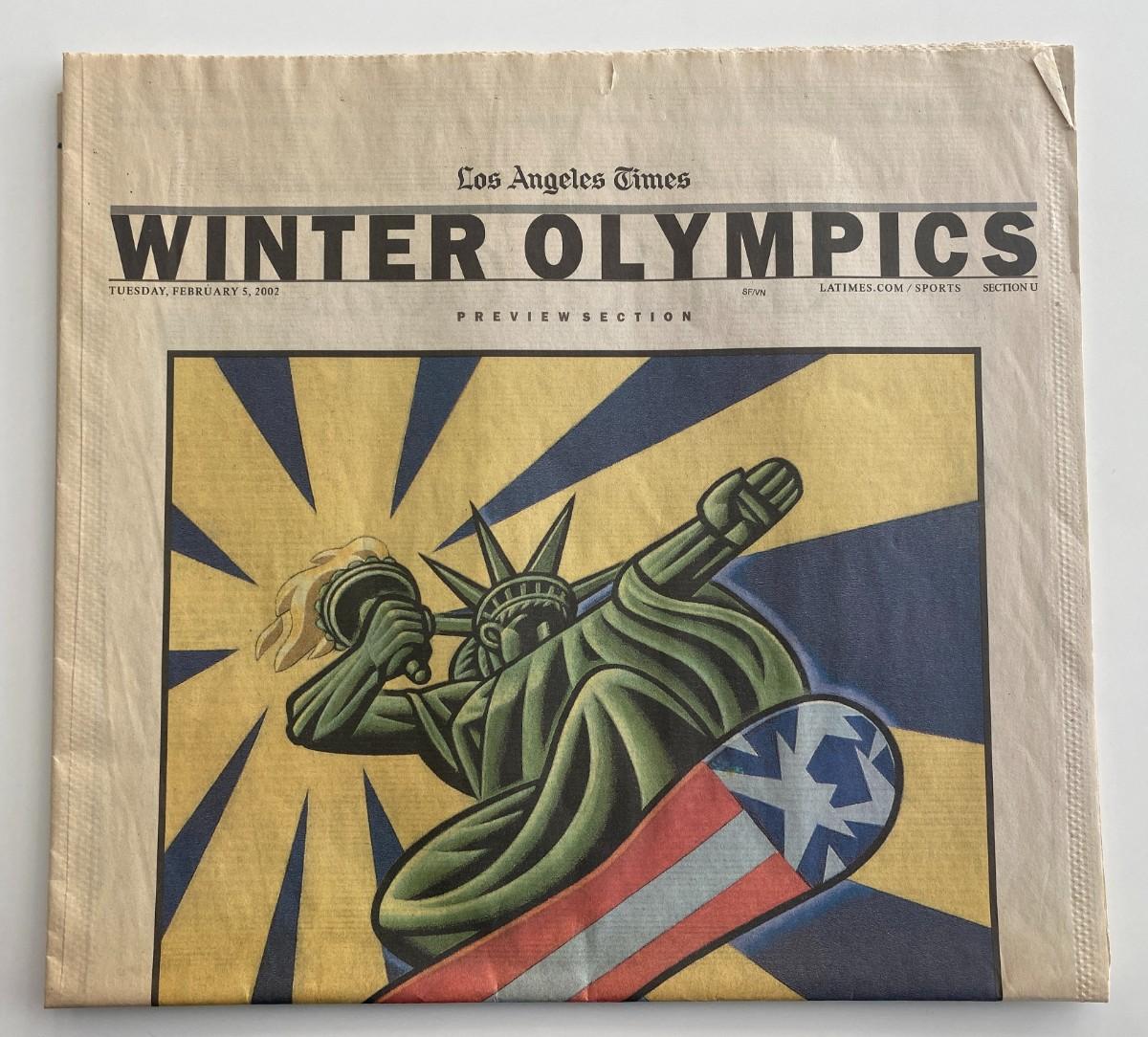 LA Times original 2002 Winter Olympics newspaper | EstateSales.org