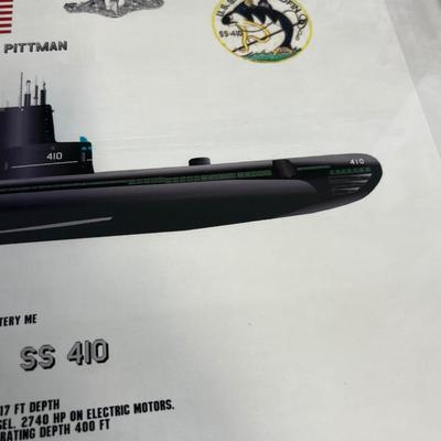 USS Threadfin Submarine Certificate | EstateSales.org