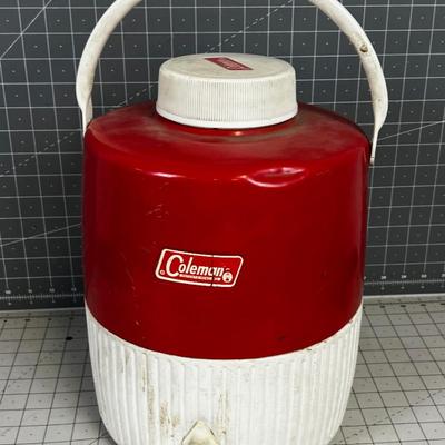 Vintage Coleman Picnic Jug Red | EstateSales.org
