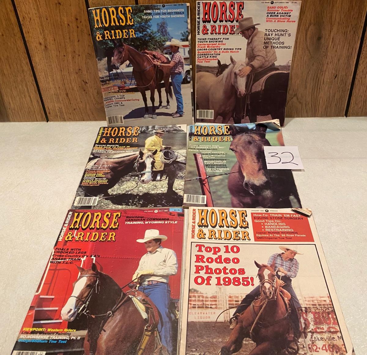 1985-86 Horse and Rider Magazines | EstateSales.org