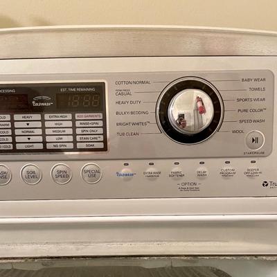 LG Wave Force Top Loading Washer & GE Sensor Dry Gas Dryer ...