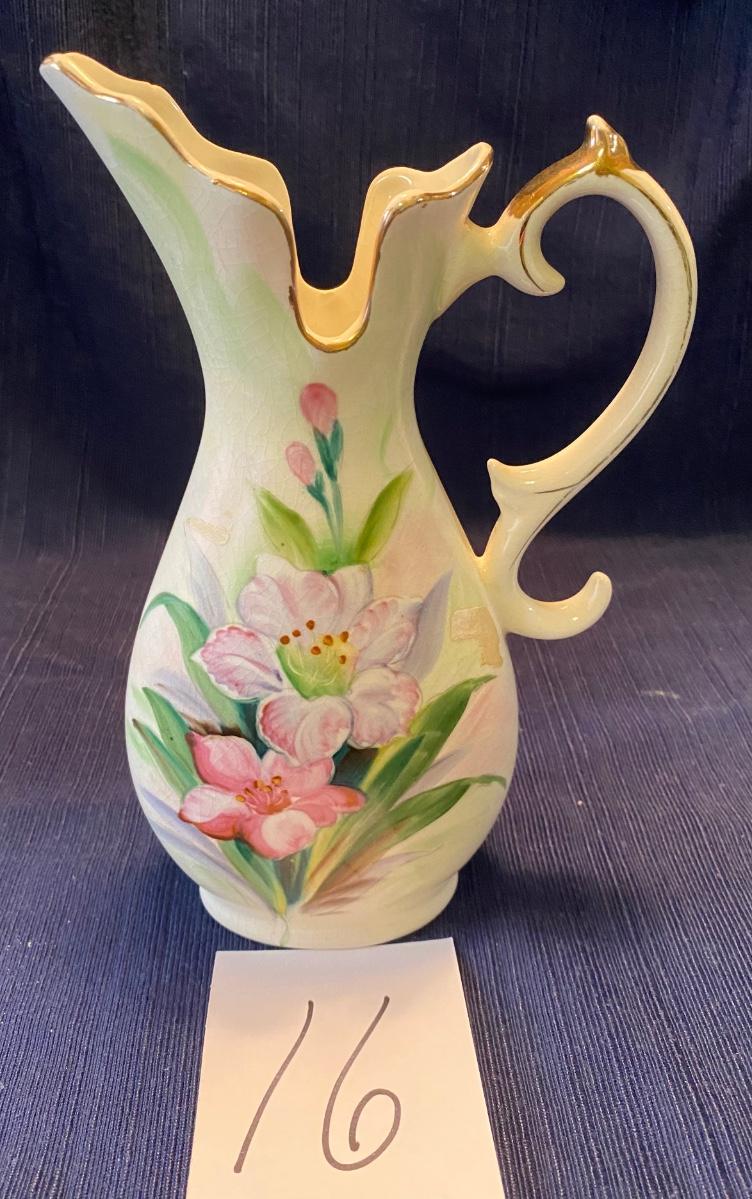 Vintage 8.5” Flower Pitcher | EstateSales.org